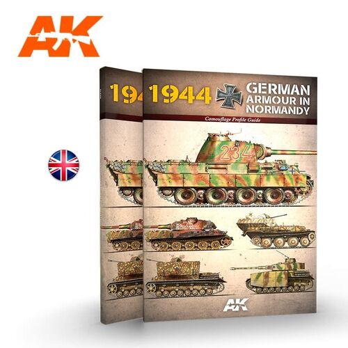 AK-Interactive 916 1944 German Armour IN Normandy – Camouflage Profile Guide (EN)