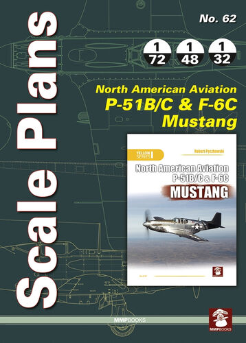 MMP Books SC62 Scale Plans - North American Aviation P-51B/C And F-6C Mustang