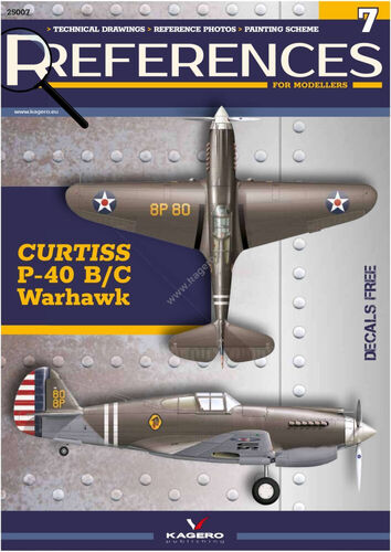 Kagero REF-25007 25007 - Curtiss P-40 B/C Warhawk (Decals In 1/72, 1/48 Included)