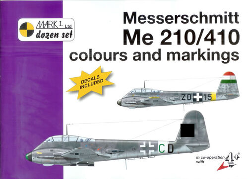 Mark I Guide 48010 Messerschmitt Me-210/Me-410 - Colours and Markings with Decals (1:48)