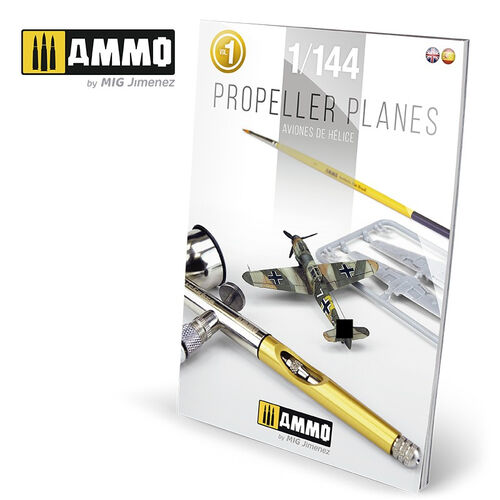 AMMO of Mig Jimenez 6144 PROPELLER PLANES 1/144 VOL. 1 (English & Spanish)
