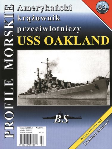 Profile Morskie 83 Amerykański przeciwlotniczy krążownik USS OAKLAND (1944)