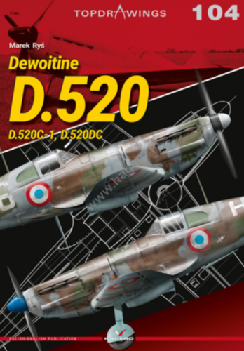 Kagero TD-7104-EN+PL Dewoitine D.520