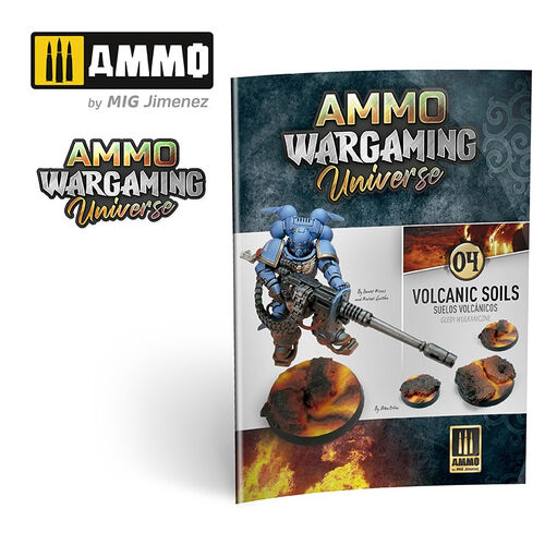 AMMO of Mig Jimenez 6923 AMMO Wargaming Universe Book 04 - Volcanic Soils (English, Castellano, Polski)