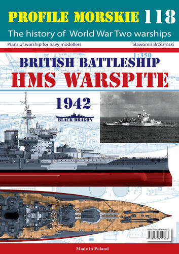 Profile Morskie 118 British Battleship HMS Warspite (1942)