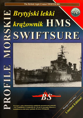 Profile Morskie 42 Brytyjski lekki krążownik HMS SWIFTSURE