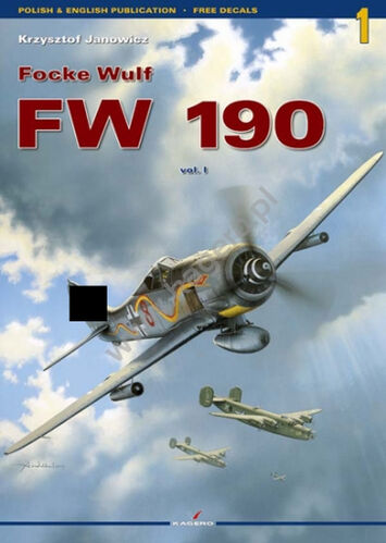 Kagero MON-3001-PL+EN 01 - Focke Wulf FW 190 vol. I (brak kalkomanii)