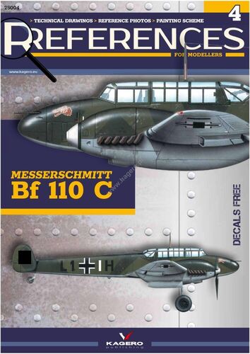 Kagero REF-25004 25004 - Messerschmitt Bf 110 C (Decals In 1/72, 1/48 Included)