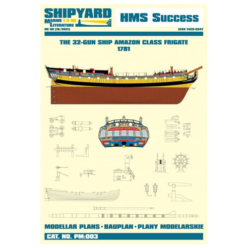ShipYard PM003 HMS Success - The 32-Gun Ship Amazon Class Frigate 1781
