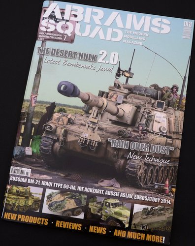 Abrams Squad 07 Abrams Squad nr 7/2014 - The desert hulk 2.0 Latest Bembennek's Jewel, "Rain over dust" New Technique, Russian BM-21, Iraqi Type 69-IIA, IDF Achzarit, Aussie Aslav, Eurosatory 2014