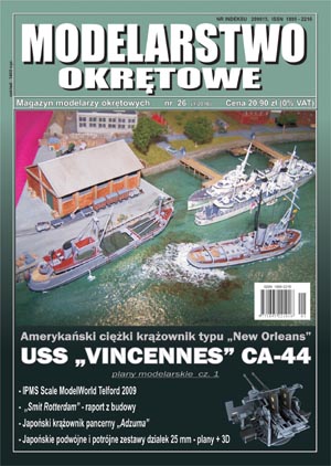 Modelarstwo Okrętowe Modelarstwo Okrętowe nr 26 1-2010 ciężki krążownik USS "VINCENNES" część 1