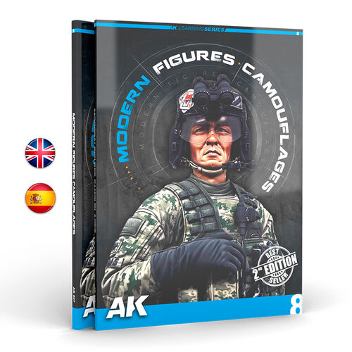 AK-Interactive 248 Modern Figures Camouflages. Learning Series 08 (Spanish)