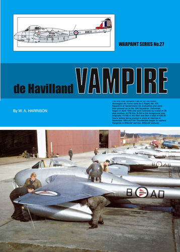Warpaint Books Limited de Havilland Vampire by W.A.Harrison (Warpaint Series No.27)