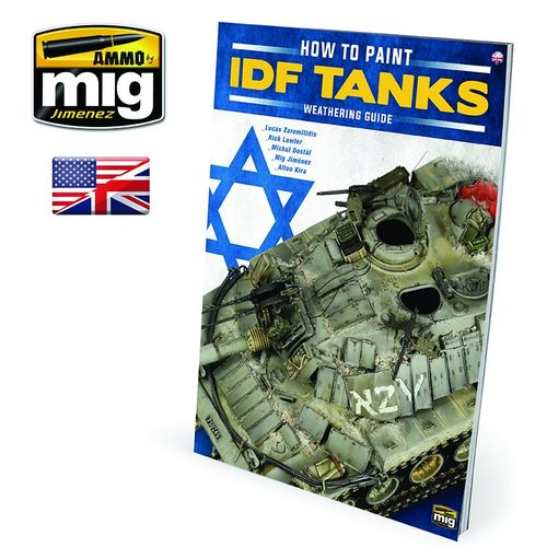 AMMO of Mig Jimenez 6128 How to Paint IDF Tanks - Weathering Guide (English)