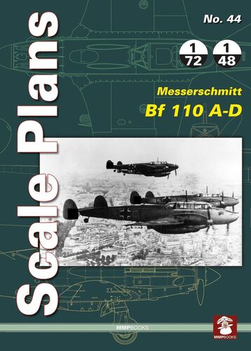 MMP Books SC44 Scale Plans - Messerschmitt Bf 110 A-D