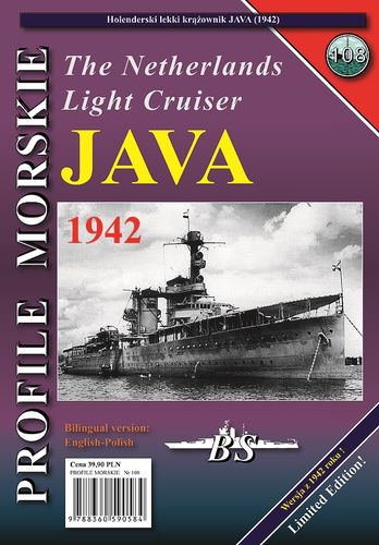 Profile Morskie 108 Holenderski lekki krążownik JAVA