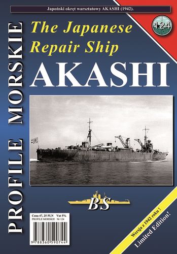 Profile Morskie 124 Japoński repair ship AKASHI (1942)