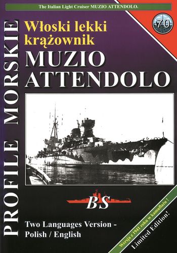 Profile Morskie 70 Włoski lekki krążownik MUZIO ATTENDOLO (1941)