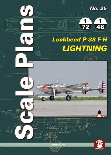 MMP Books SC25 Scale Plans - Lockheed P-38 F-H Lightning