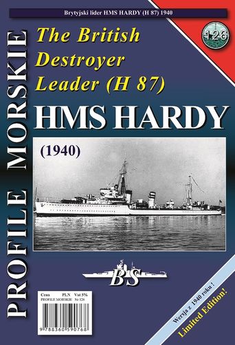Profile Morskie 126 Brytyjski lider HMS HARDY (1940)