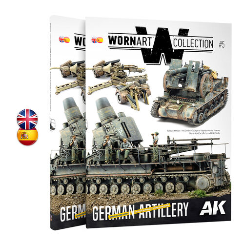 AK-Interactive 4907 Worn Art Collection 05 - German Artillery (English/Spanish)