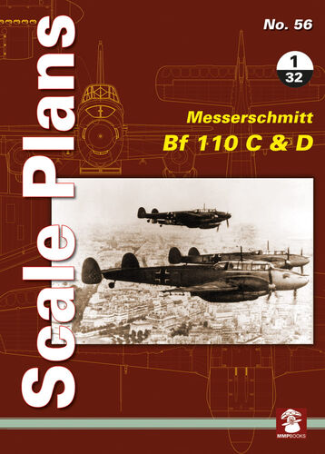 MMP Books SC56 Scale Plans - Messerschmitt Bf 110 C & D