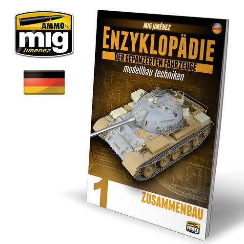 AMMO of Mig Jimenez 6180GER Encyclopaedia of Armoured Vehicles Model Making Techniques - Vol. 1 Assembly (German)