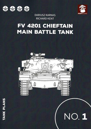 MMP Books TP01 Tank Plans - FV 4201 Chieftain Main Battle Tank