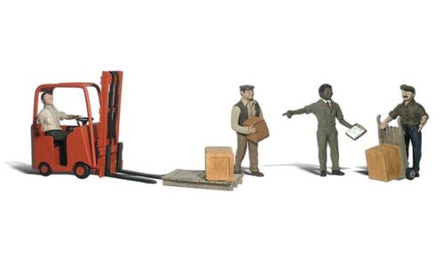 Woodland Scenic A1911 Workers with Forklift