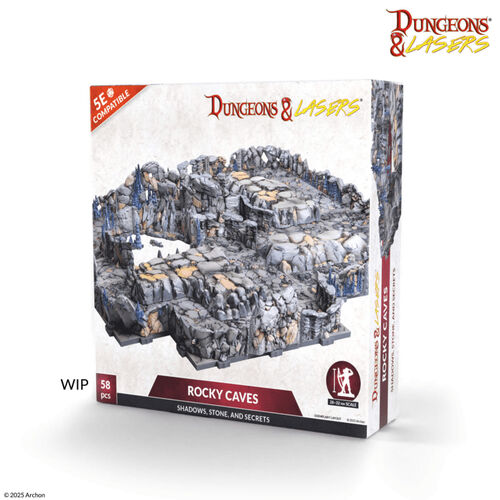 Archon Studio DNL0127 Dungeons & Lasers Rocky Caves
