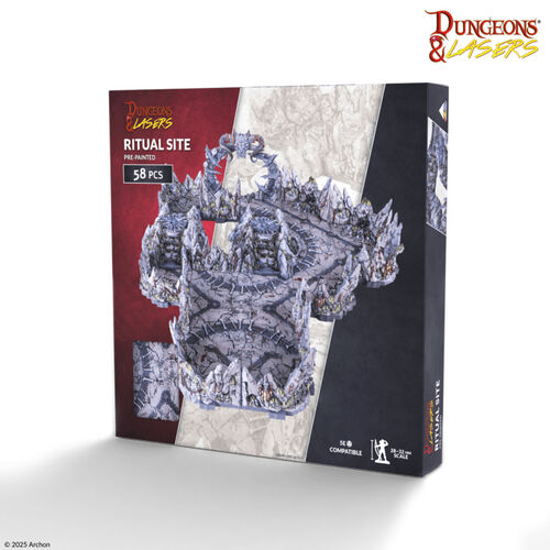 Archon Studio DNL0117 Dungeons & Lasers Ritual Site Prismacast Pre-painted Terrain