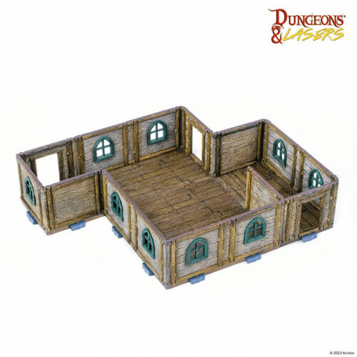 Archon Studio DNL0049 Dungeons & Lasers Expansion Set: Wooden Cottage