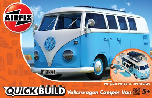 Airfix J6024 VW Camper Blue (Quickbuild)