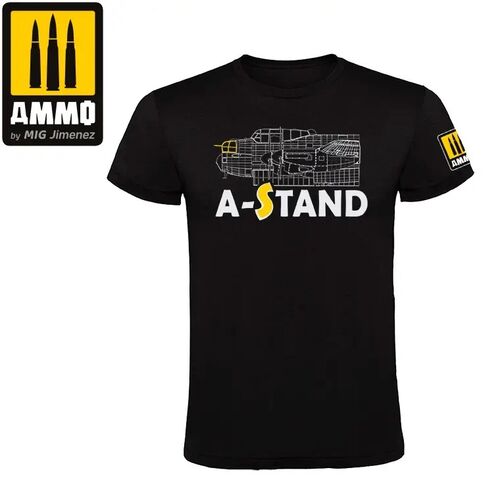 AMMO of Mig Jimenez 8078M AMMO T-Shirt A-Stand Size M