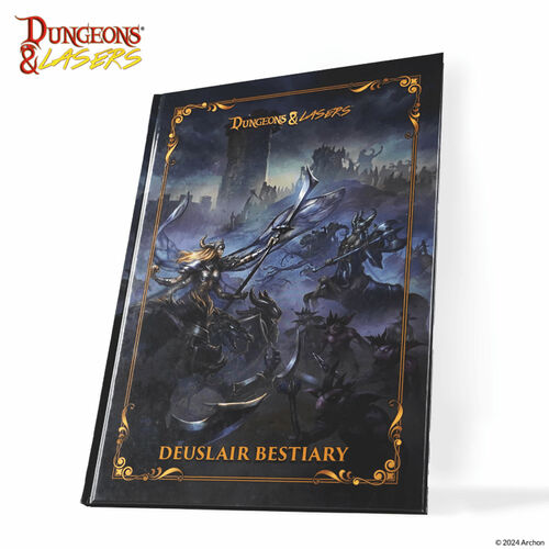 Archon Studio DNL0080 Dungeons & Lasers The World of Deuslair: Bestiary Book (Hardcover)