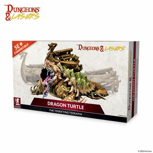 Archon Studio DNL0086 Dungeons & Lasers Miniatures: Dragon Turtle