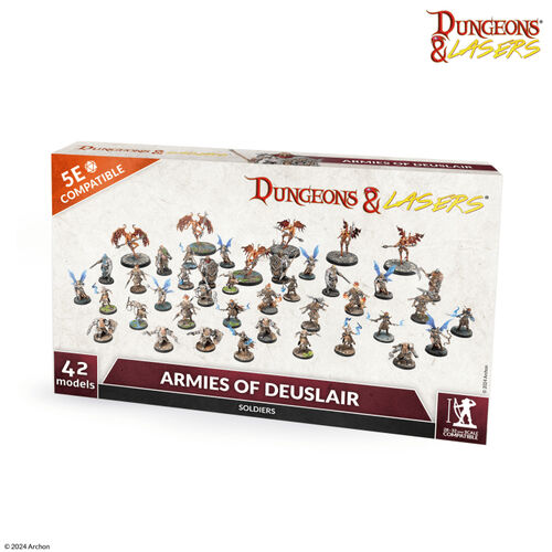 Archon Studio DNL0096 Dungeons & Lasers Miniatures: Armies of Deuslair