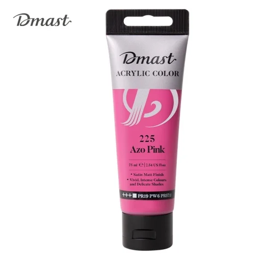 Boja akrilna 75ml pvc tuba Deli Light AZO PINK 225