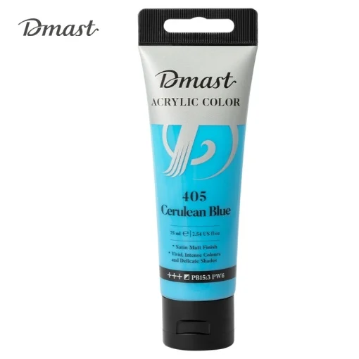 Boja akrilna 75ml pvc tuba Deli Cerulean Blue