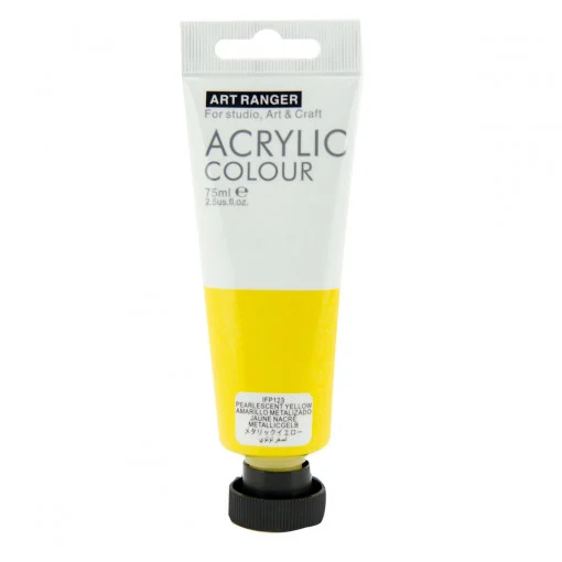 Boja akrilna 75ml yellow pearlescent ifp123 art ranger