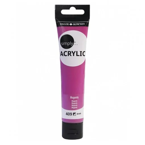 Boja akrilna 75ml crvena magenta 126975409 simply