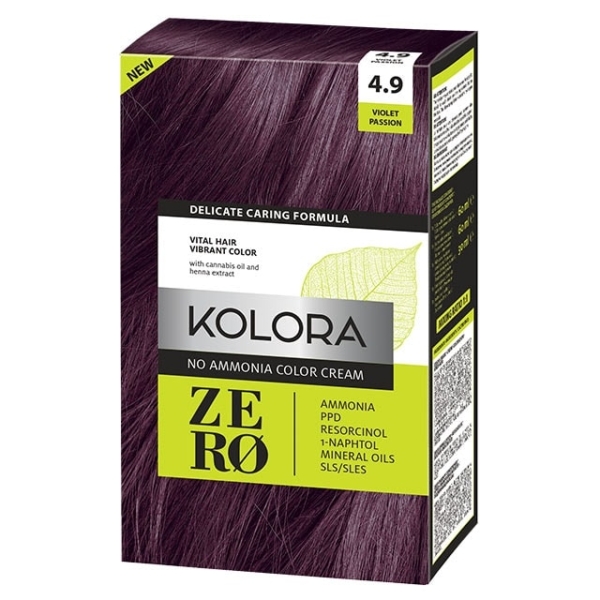 Kolora Zero 4.9 Violet Passion farba za kosu bez amonijaka
