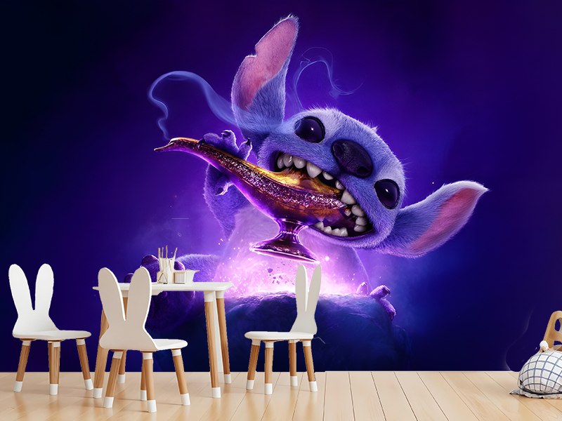 Stitch i čarolija ljubičaste lampe