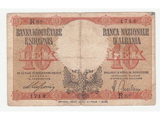 10 Lek - 1940 - Albanija