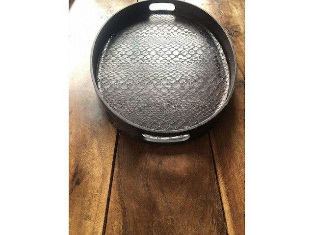Poslužavnik oval drvo 46x30