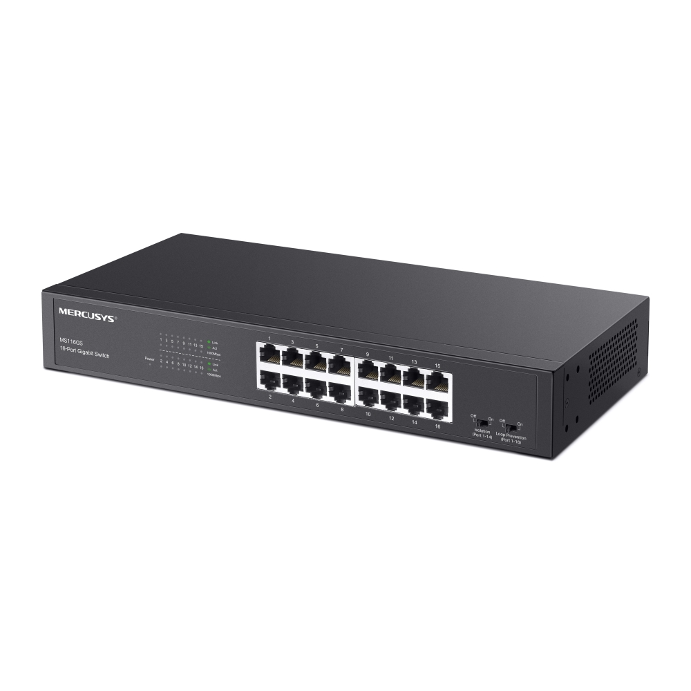 MERCUSYS MS116GS(UN) 16-Port Gigabit Desktop/Rackmount Switch