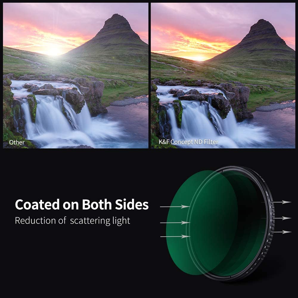 K&F Concept 77mm ND8-ND2000 Variable ND Filter VND KF01.1360
