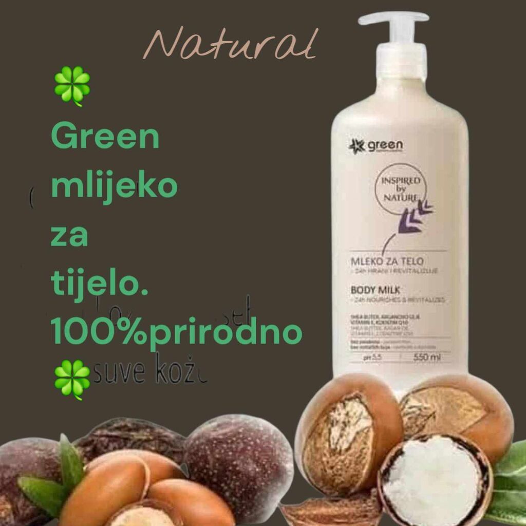 Green mleko za telo – 100% prirodno - Inspirisano prirodom, namenjeno