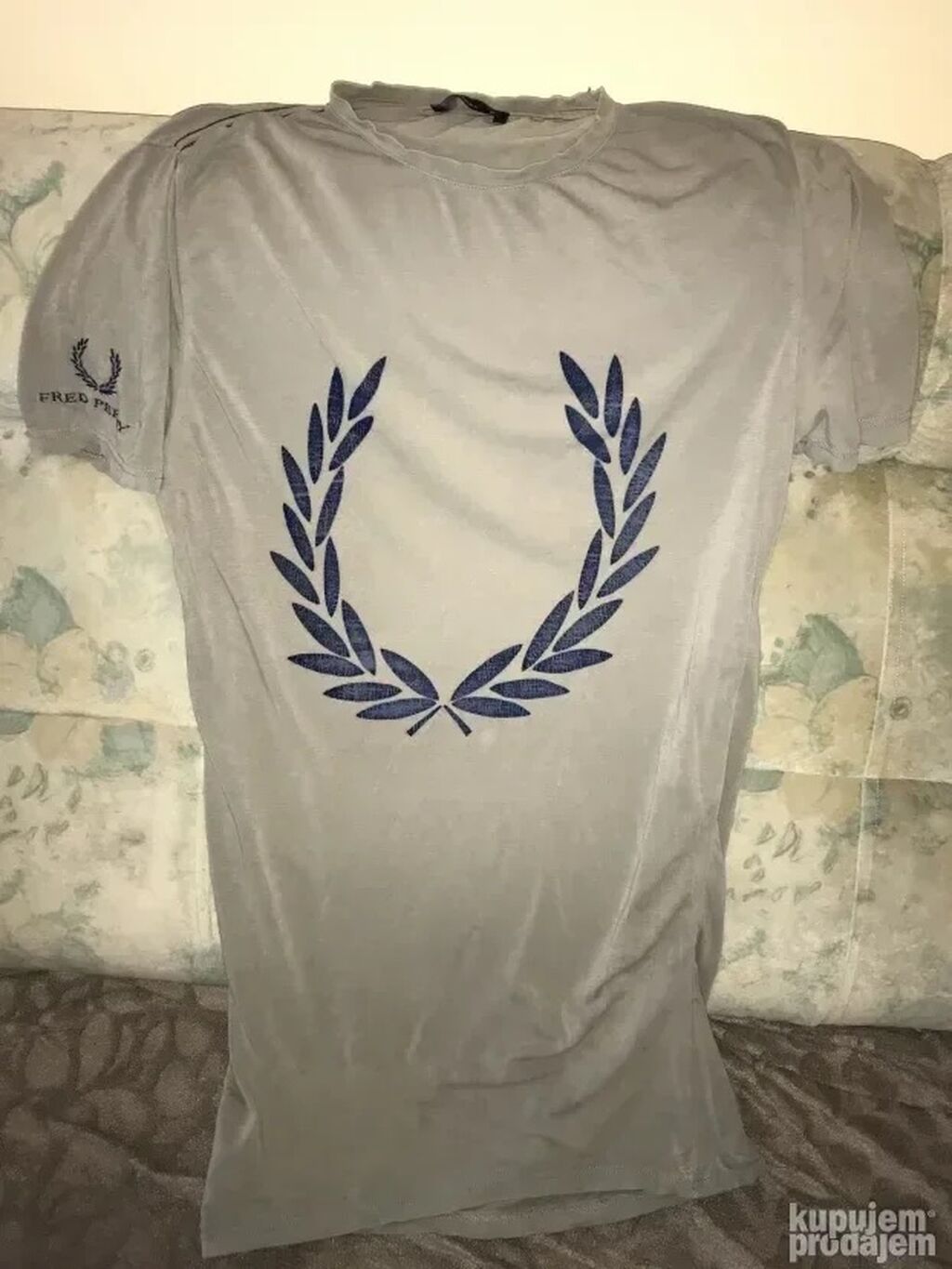 Men's T-shirt Fred Perry, bоја - Siva