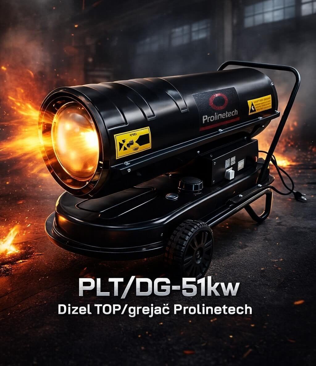 Dizel TOP/grejač Prolinetech PLT/DG-51 kW -Zagreva 415 m2 -